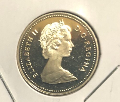 1982 CANADA 5 CENTS PROOF COPPER NICKEL COIN -21.2MM-KM#60.2-MINTAGE ...