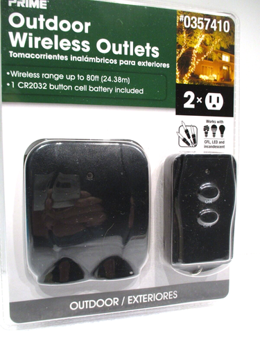 Utilitech Wireless Outdoor Remote Control Outlets 80ft Range 0357410 ...
