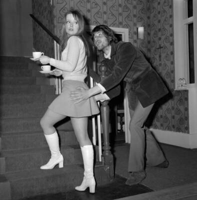 Actress Angharad Rees In A Scene With Ralph Arliss At The Wynd- 1970 ...
