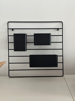 String Regal Grid mit String + Organizer Boxen Schwarz | eBay