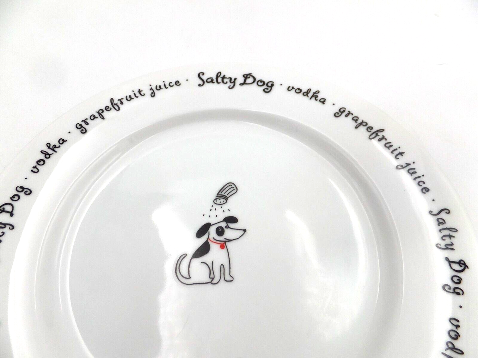 Pottery Barn Bar Lingo Cocktail/Appetizer Plate, Cartoon for a Salty ...
