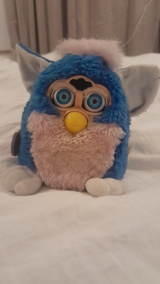 Silver Furby and Baby Tiger Electronics 1999 Vintage Working Condition ...