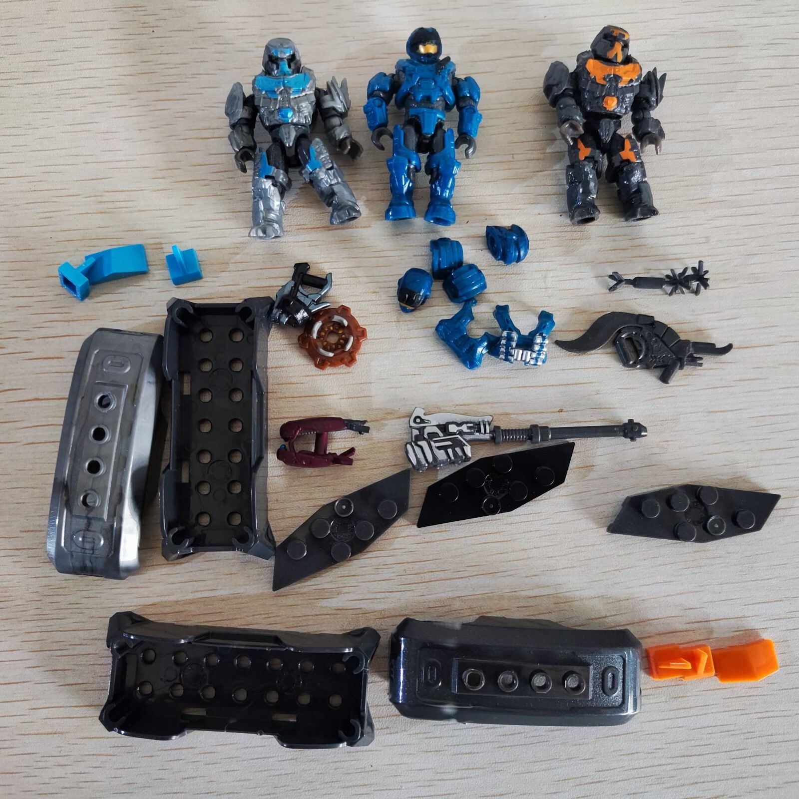3pcs Figures Mega Construx HALO Burte with Case & Spartan CQC Armors Changable | eBay