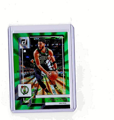 Jayson Tatum 2022-23 Panini NBA Donruss Green Laser Color Match Card #1 ...
