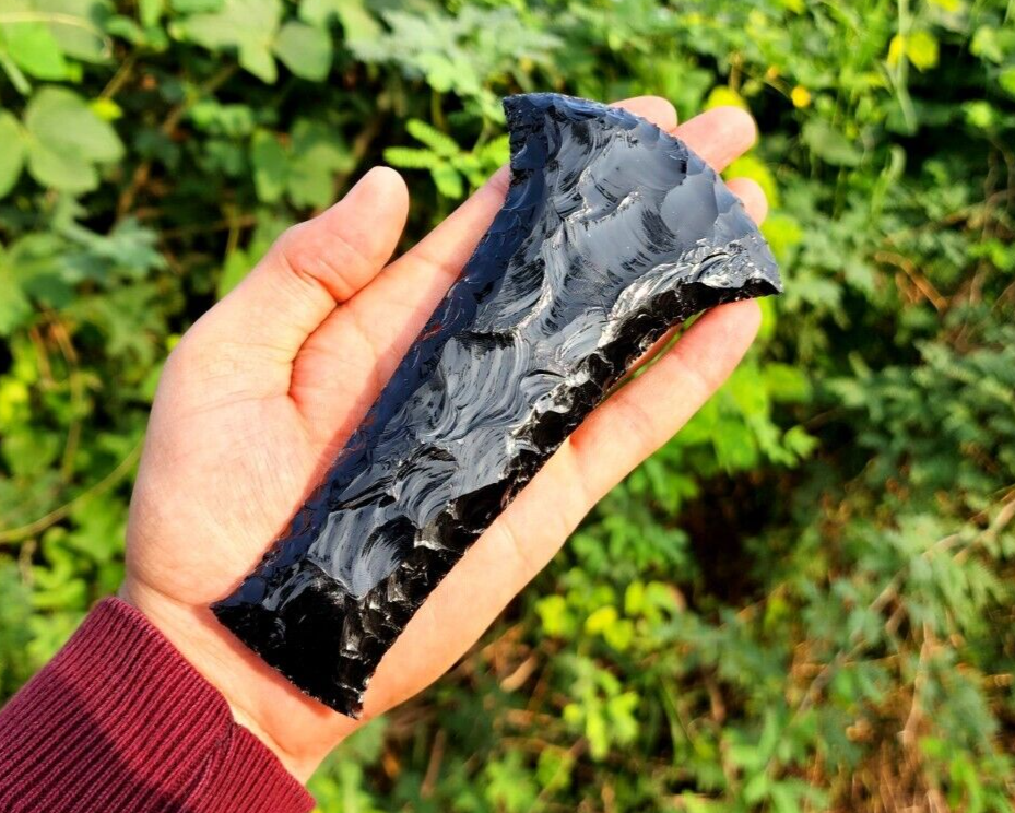 6" Black Obsidian Carved AXE Stone Hand Carved Crystal Axe - Hand ...