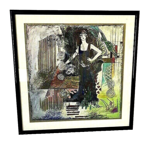 Original Shawn Leach Oil on Paper Professionally Framed Matted Signed ...