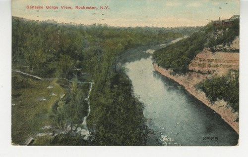 NY Postcard View Of Genesee River Gorge - Rochester, New York 1911 vtg ...