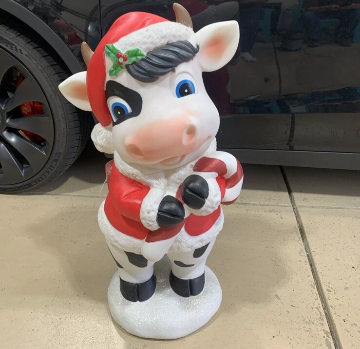 Home Depot 2.5 Ft LED Christmas Cow Blow Mold Porch Greeter | eBay