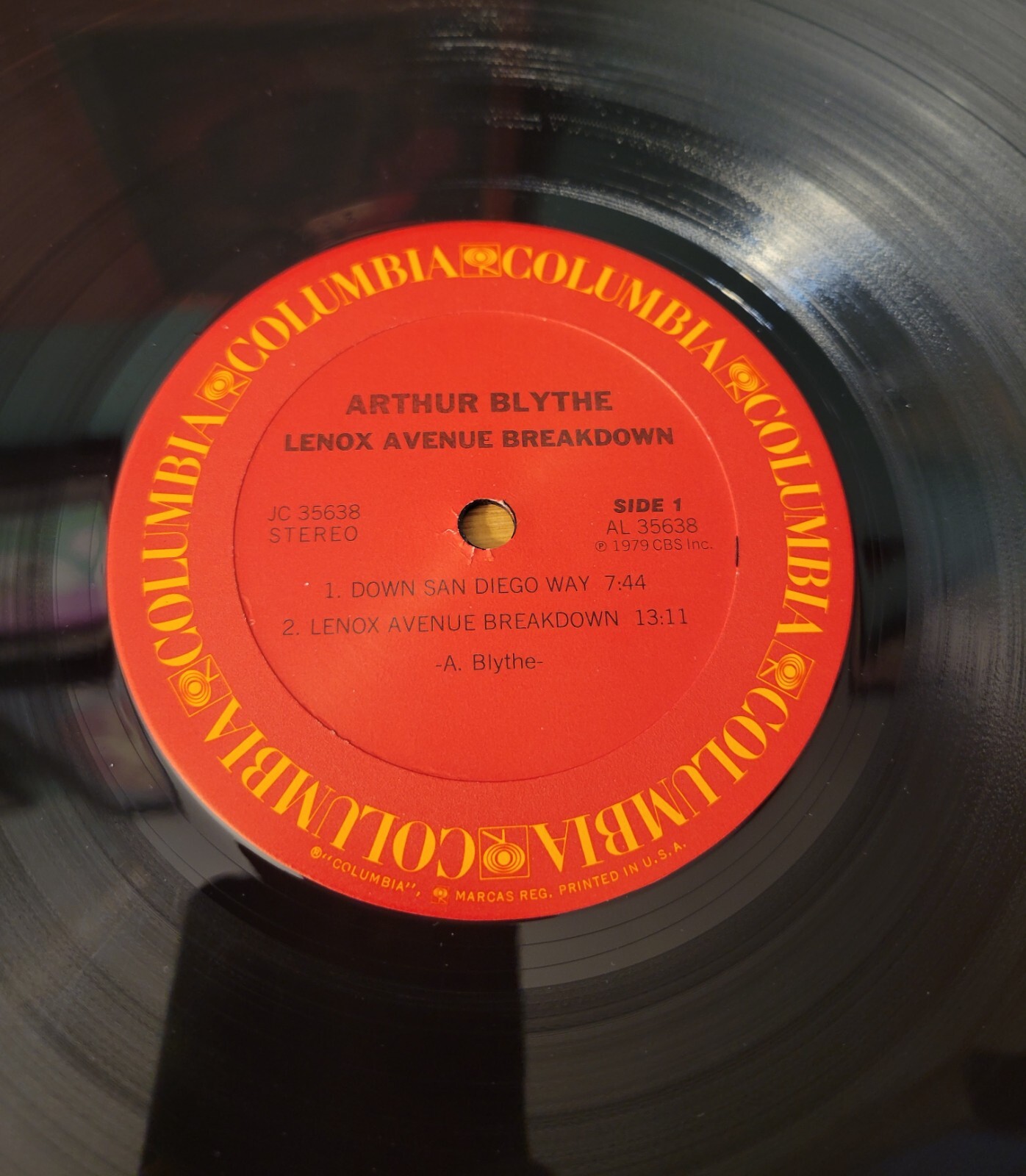 Arthur Blythe Lenox Avenue Breakdown 1979 Columbia Records With Insert ...