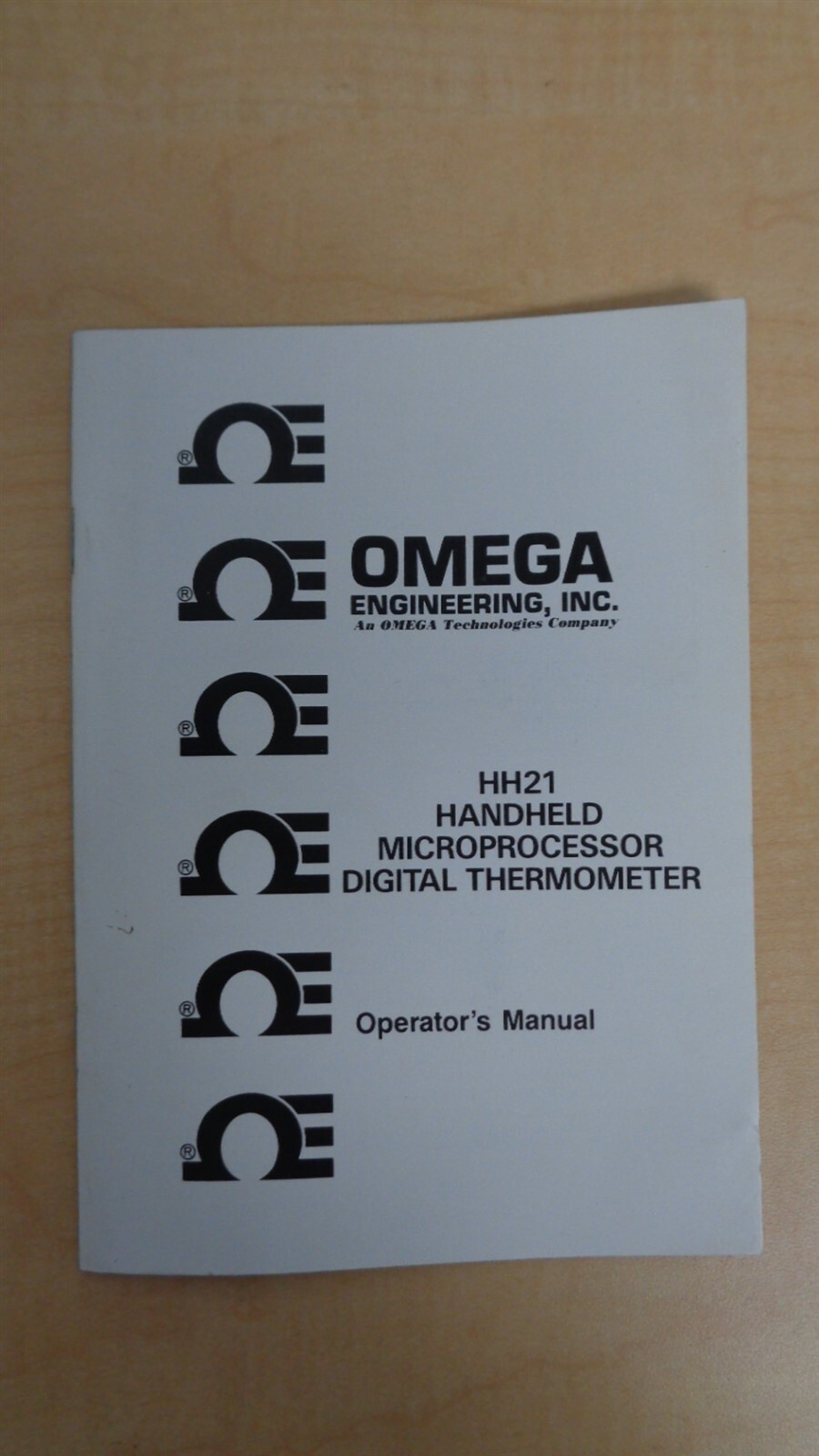 Omega HH21 Handheld Microprocessor Digital Thermometer Manual 7E B2 | eBay