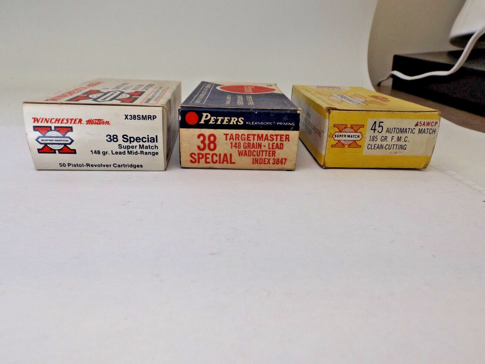 Lot of 3 Empty Vintage Peters Winchester Olin Empty Ammo Boxes | eBay