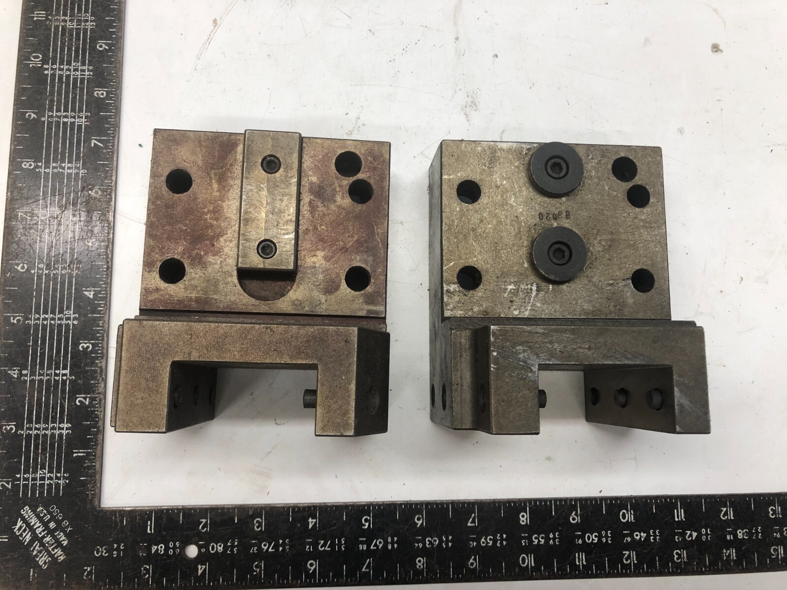 2 Lot - CNC Lathe Turret 1" Tool Holder Block Coolant Thru 2" L Bolt On ...