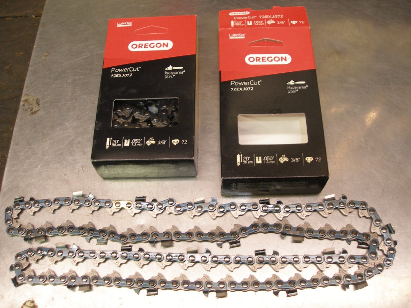 x2 Oregon 20" 72EXJ072G Chainsaw CHAIN SKIP TOOTH CHISEL 3/8 .050 72 DL ...