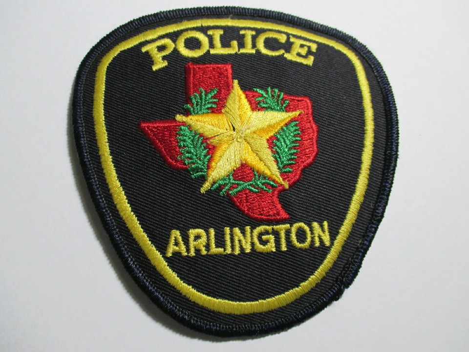 Arlington Texas Police Patch Law & Order Badge Police Force Officers ...