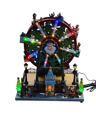Carole Towne| LED Light Up Musical Rotating Santa-Ferris Wheel Lighted ...