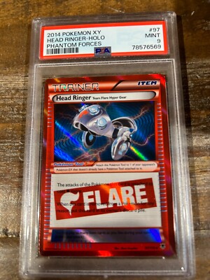 POKEMON 2014 Phantom Forces Trainer HEAD RINGER Holo #97 PSA 9 Mint ...