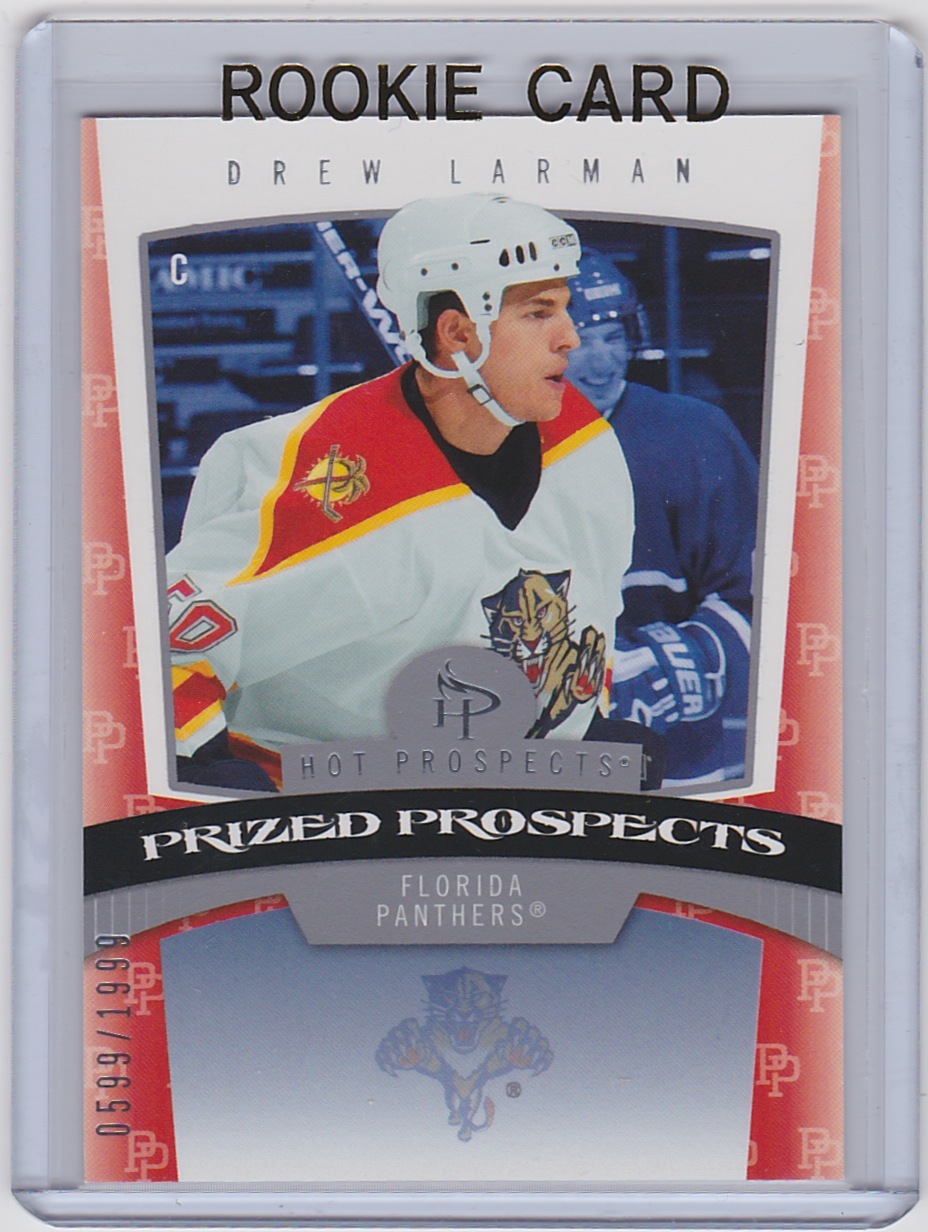 2006-07 UPPER DECK HOT PROSPECTS DREW LARMAN RC UD ROOKIE SP /1999 #159 ...