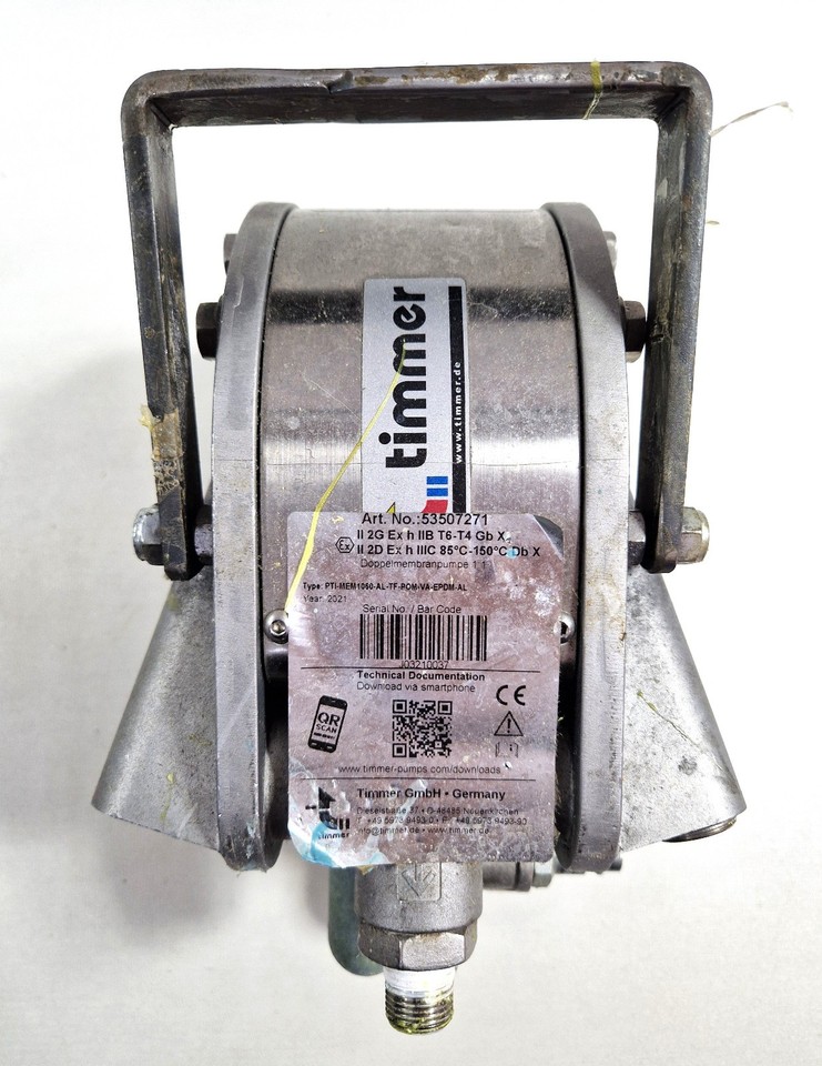Timmer PTI-MEM 1060-AL-TF-POM-VA-EPDM-AL Double Membrane Pump 53507271 ...