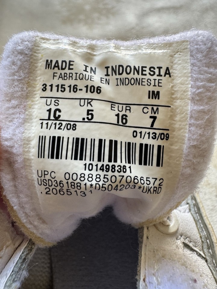 Nike Air Force one baby crib shoes size 1C | eBay