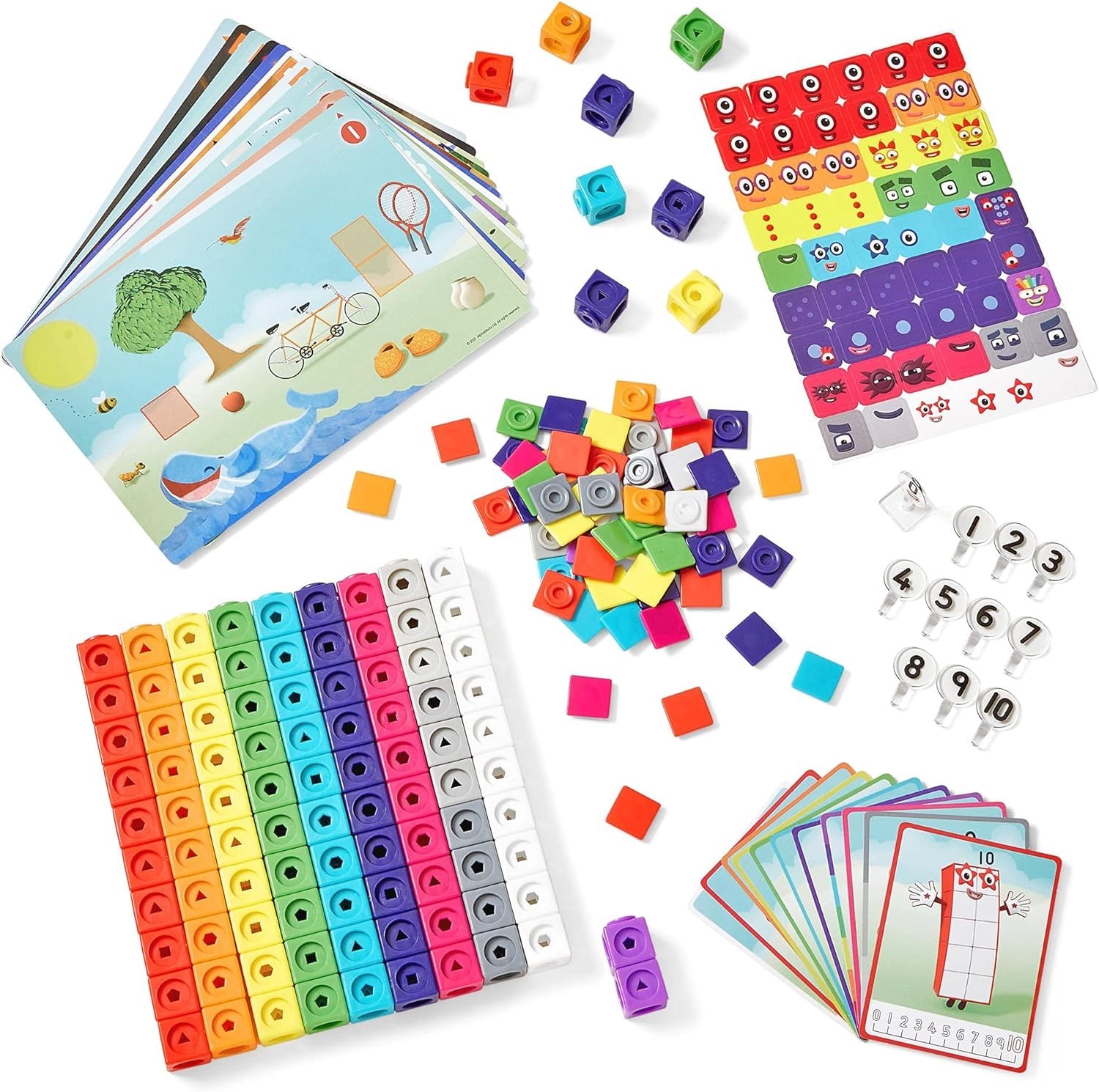 Officially Licensed Numberblocks 1-10 Activity Set - 100 Counting Cubes ...