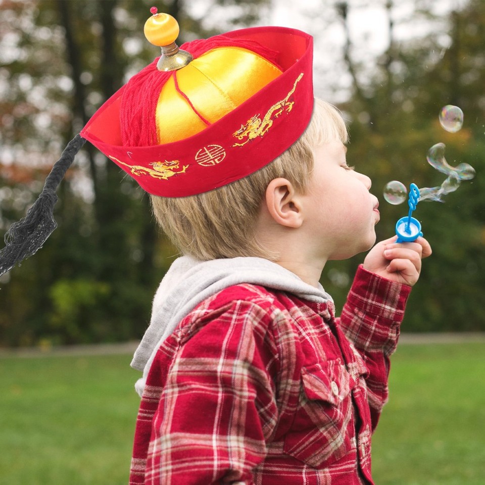 Chinese Style Hat Ancient Traditional Men Hats Costume Emperor Headwear ...