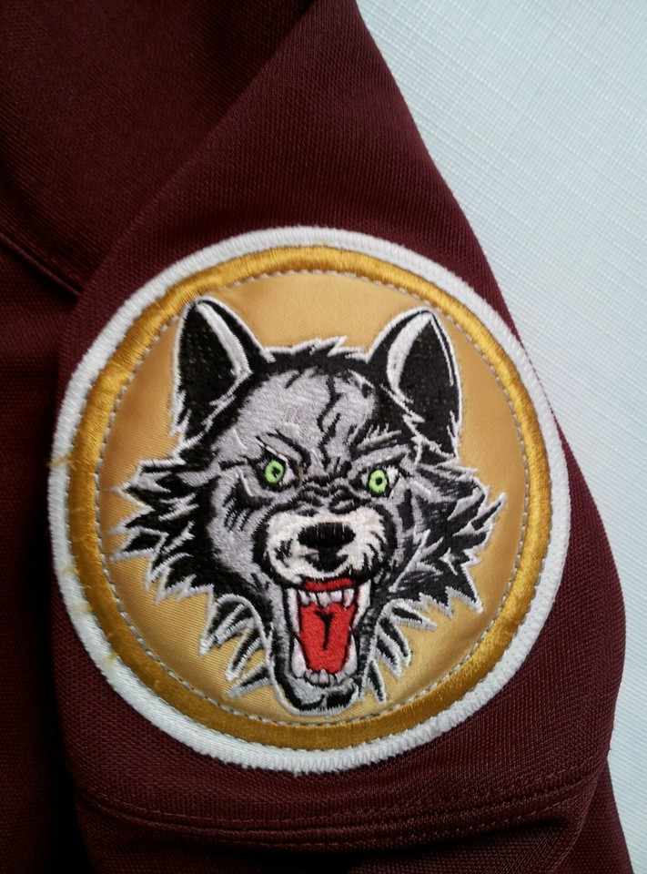 VINTAGE RARE BAUER IHL CHICAGO WOLVES ATHENTIC HOCKEY GAME JERSEY IN ...