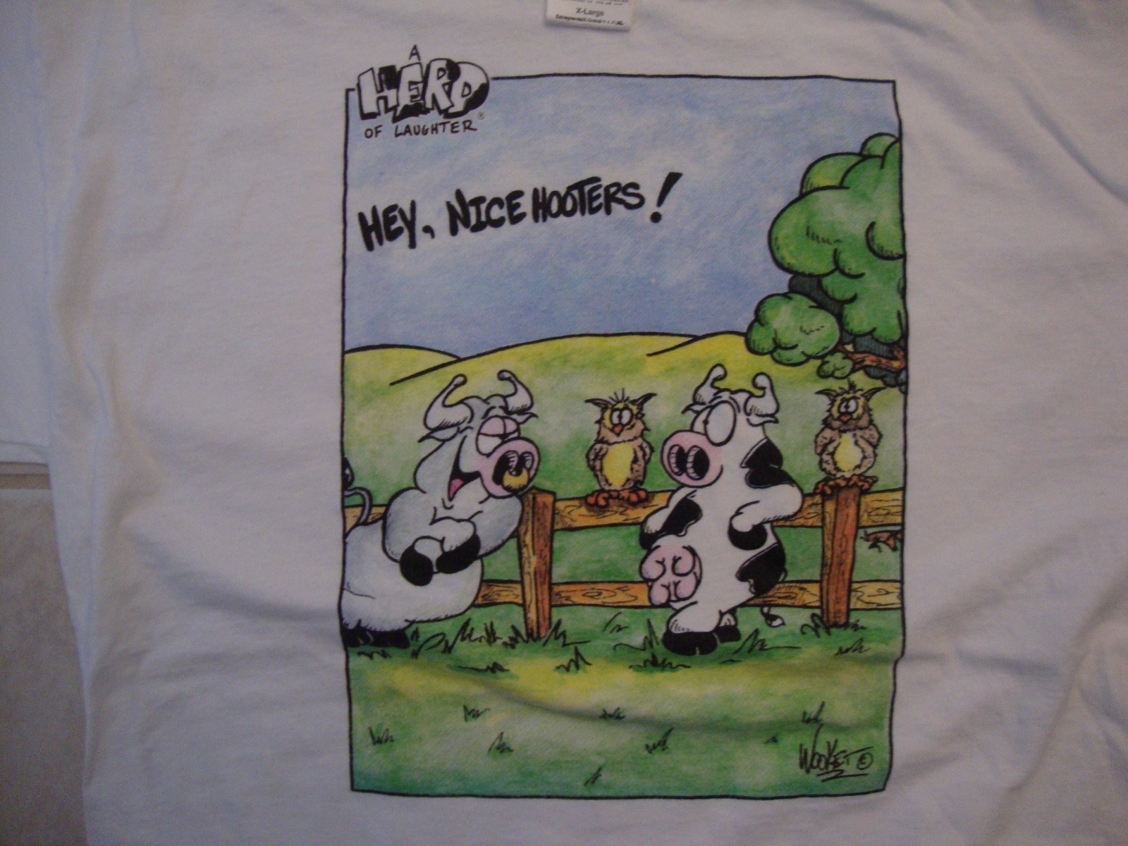 Vintage A Heard Of Laughter Farm Animals Funny Joke W… - Gem