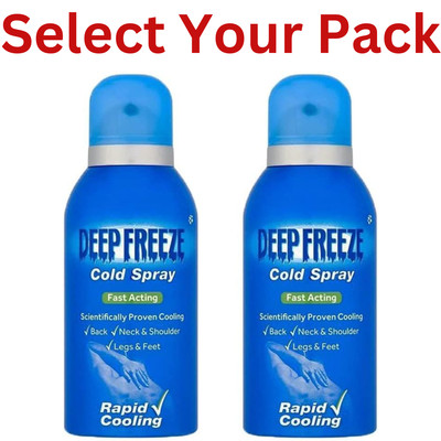 Deep Freeze Cold Spray 150ml Pain Relief Sprains Strains Joints Pain ...