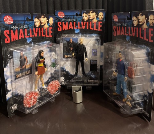 Smallville Action Figures: Clark Kent, Lana Lang And Lex Luthor (DC ...