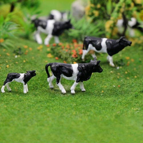 DIY Model Railroad Cow Figures 30 Painted Cows for HO Scale Farm Scene ...