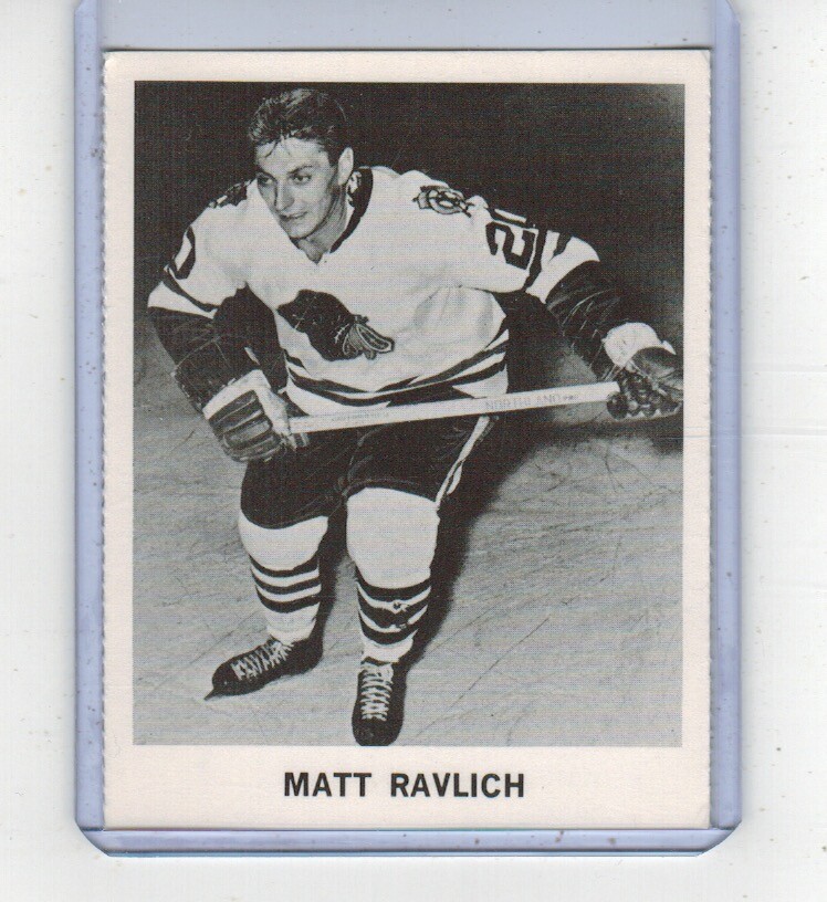 1965-66 Coca Cola Vintage MATT RAVLICH RC BLACK HAWKS- L@@K | eBay