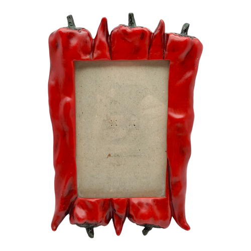 Hot Chili Pepper Photo Picture Frame - 4x6 Red Resin Vegetable Garden ...