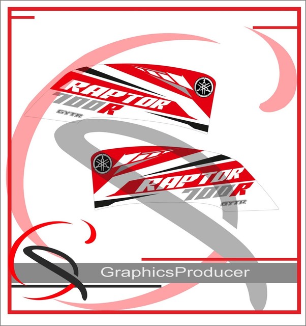 Yamaha Raptor 700 Replica Decals Graphics New Model Stickers Custom Kit ...