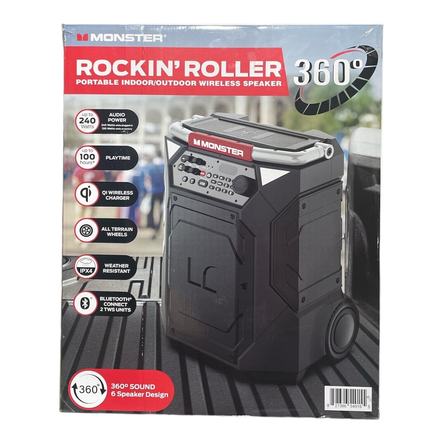 Monster+Rockin+Roller+360+Portable+Indoor%2FOutdoor+Bluetooth+Speaker ...
