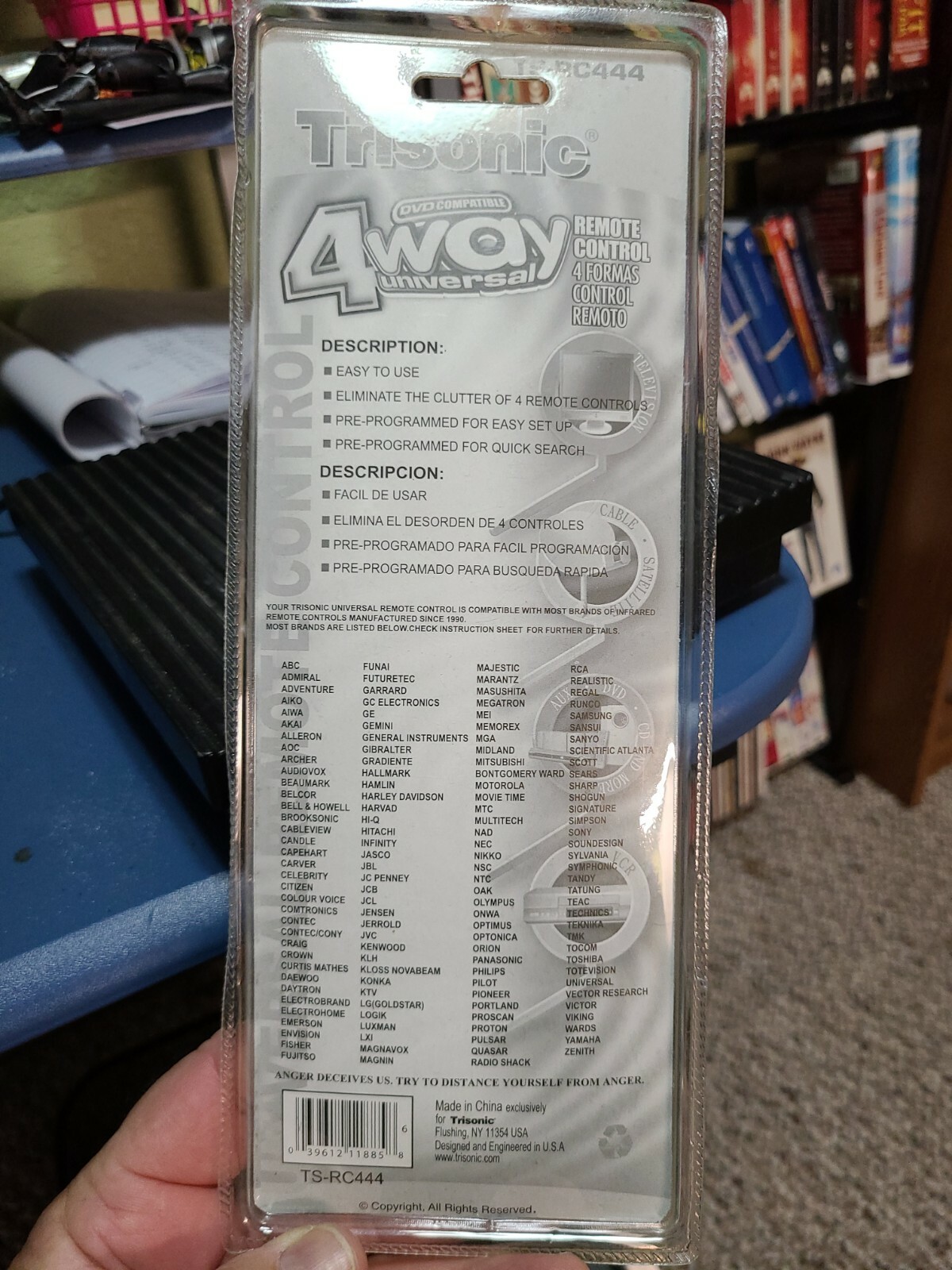 Trisonic 4 Way universal Remote model ts-4c444 | eBay