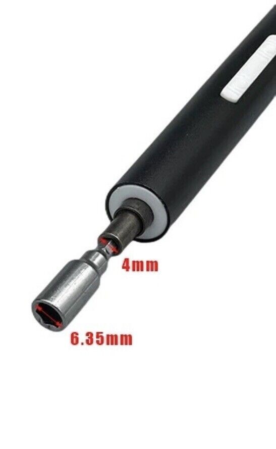Micro Bit Adapter Hex 4mm to 6.35mm 1/4" Screwdriver Bits Magnetic ...