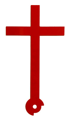 Metal Cross Christian Mailbox Flag Painted Red CNC Metal Art Hardware ...