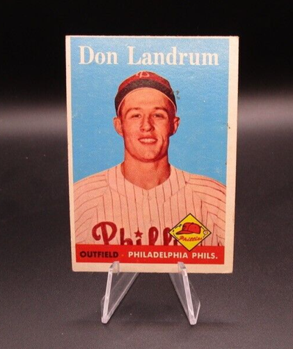 1958 Topps Don Landrum #291 Philadelphia Phillies - Legendsonmain | eBay