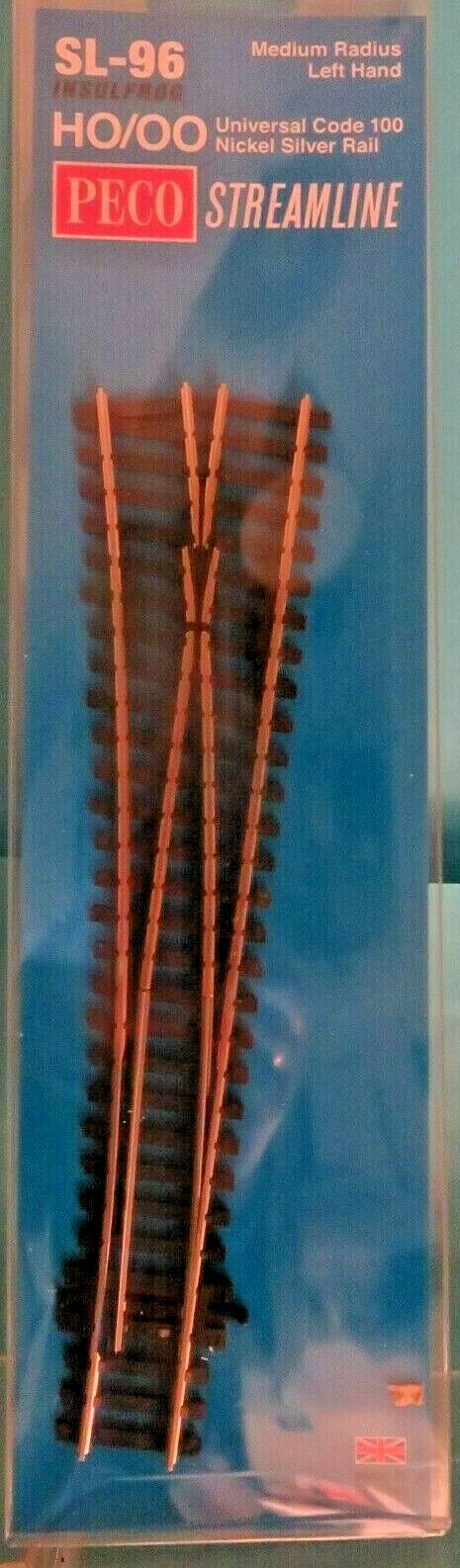 PECO Streamline SL-96 Turnout, Medium Radius, Left Hand for sale online ...