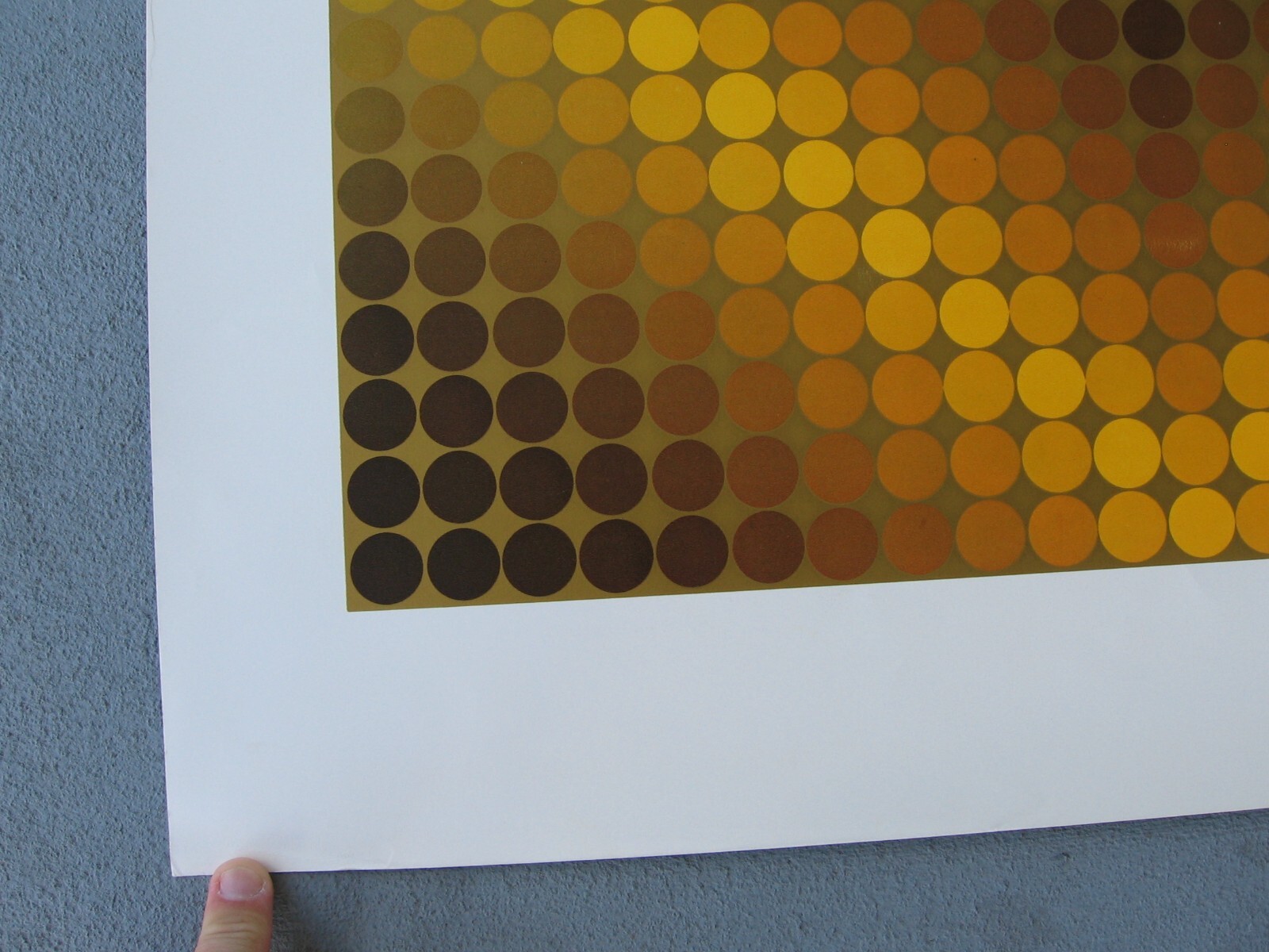 1972 Victor Vasarely Lithograph DIA-OR CF- Bruckmann K.G. Munich ...