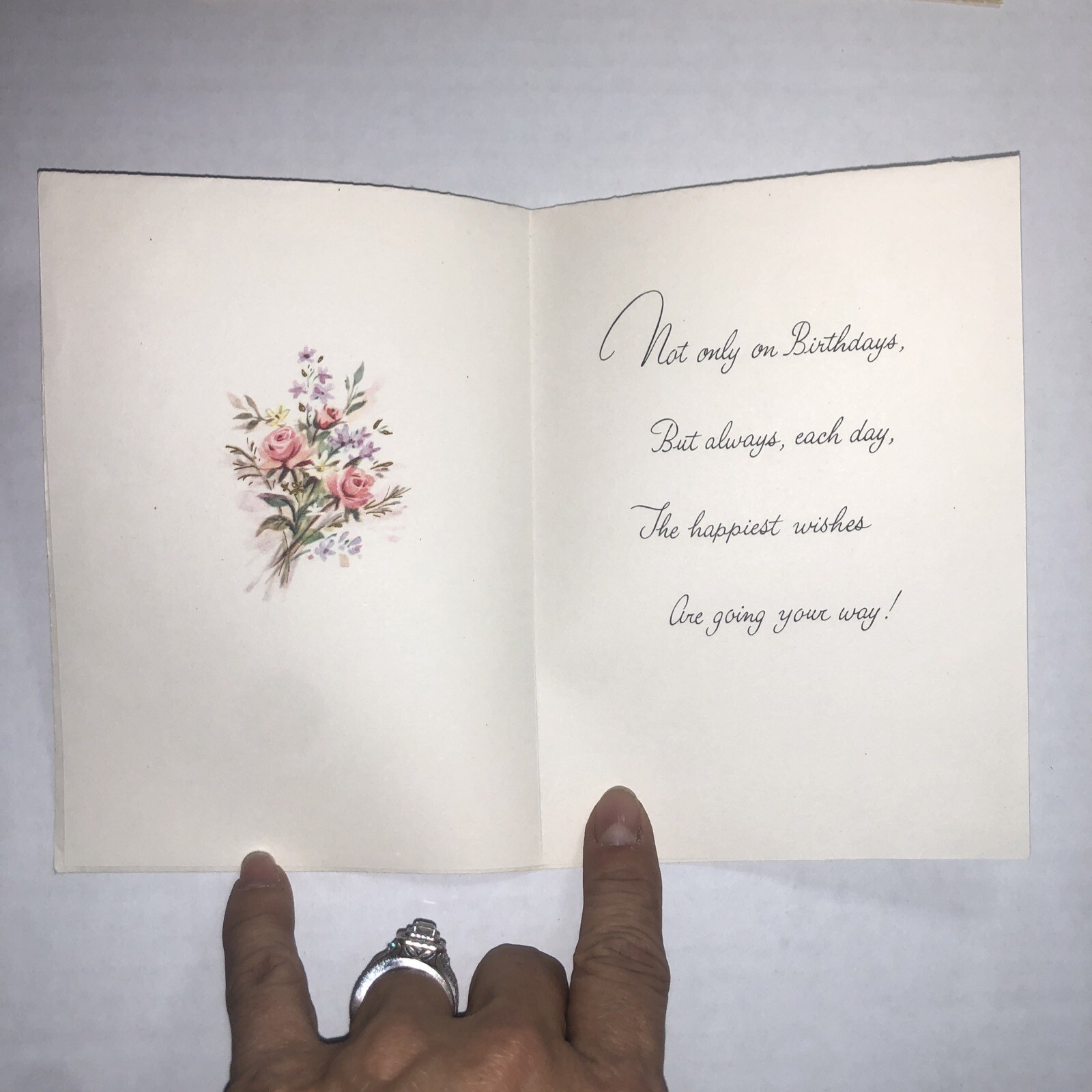 Floral Greeting Card Birthday Wishes From Coronation Collection VTG ...