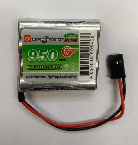 Rechargeable Battery Pack 4.8v 950mAh Nimh AAA LSD Flat Futaba RX ...