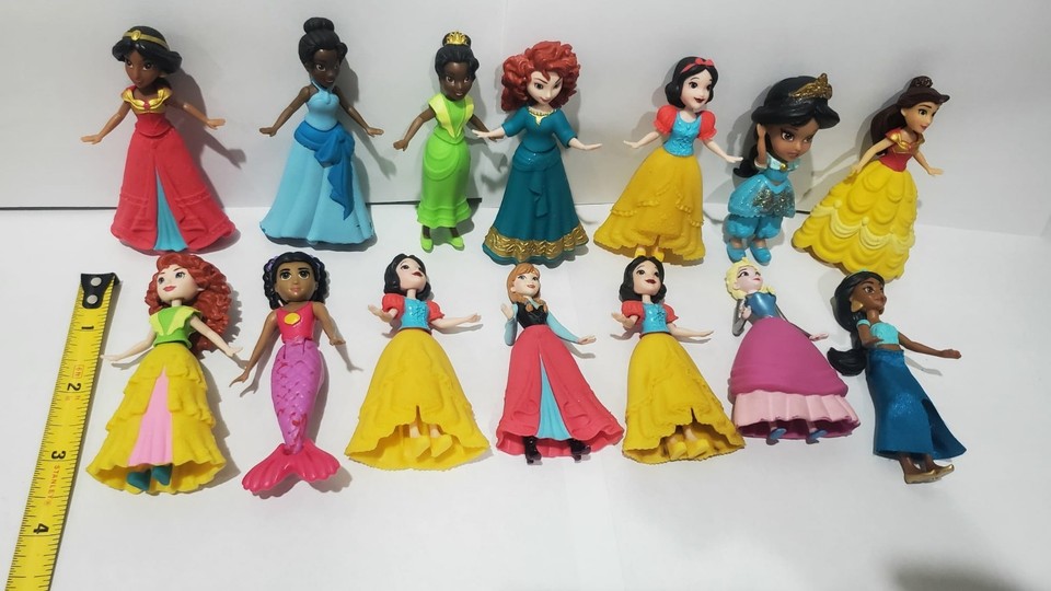 Disney Princess Mini Dolls Lot 14 Posable - 3 Inch | eBay
