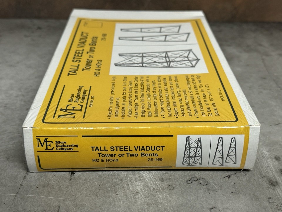 Micro Engineering 75-169, Tall Steel Viaduct Tower or Two Bents, HO ...