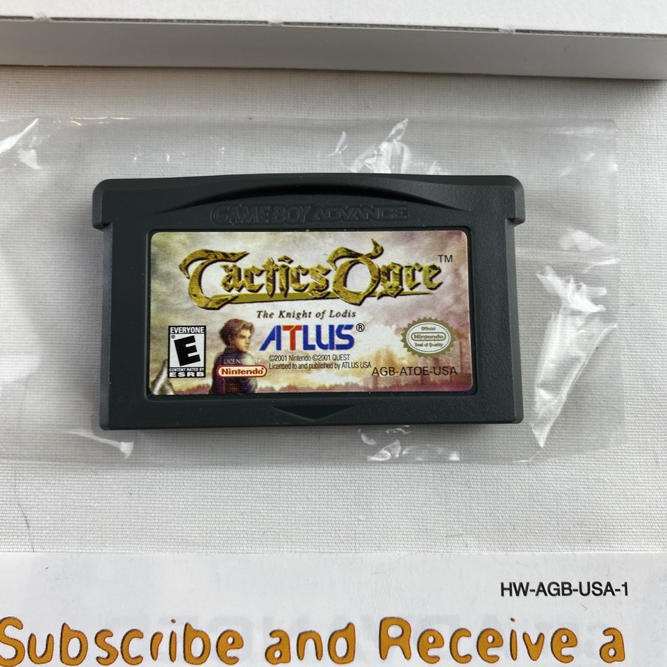 NICE Tactics Ogre: The Knight of Lodis (GBA Game Boy Advance)Works ...