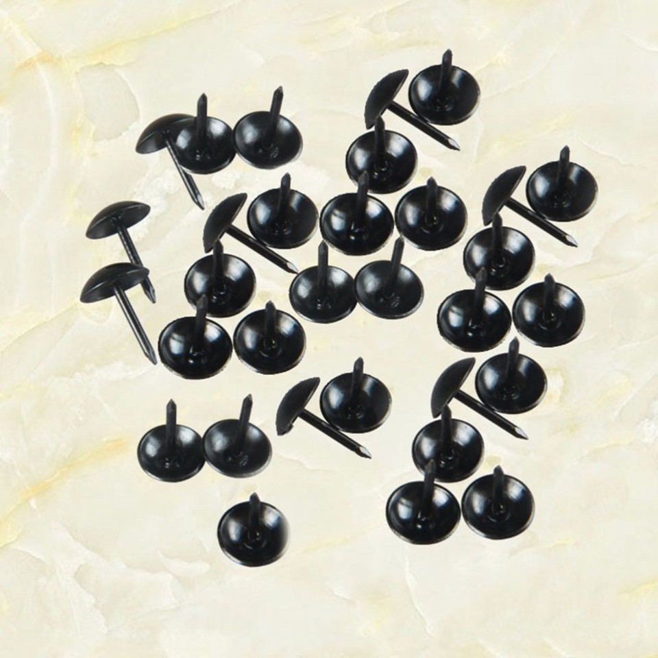 300 Pcs Retro Door Nails Black Pushpins Thumb Tacks Decorative Drawing ...