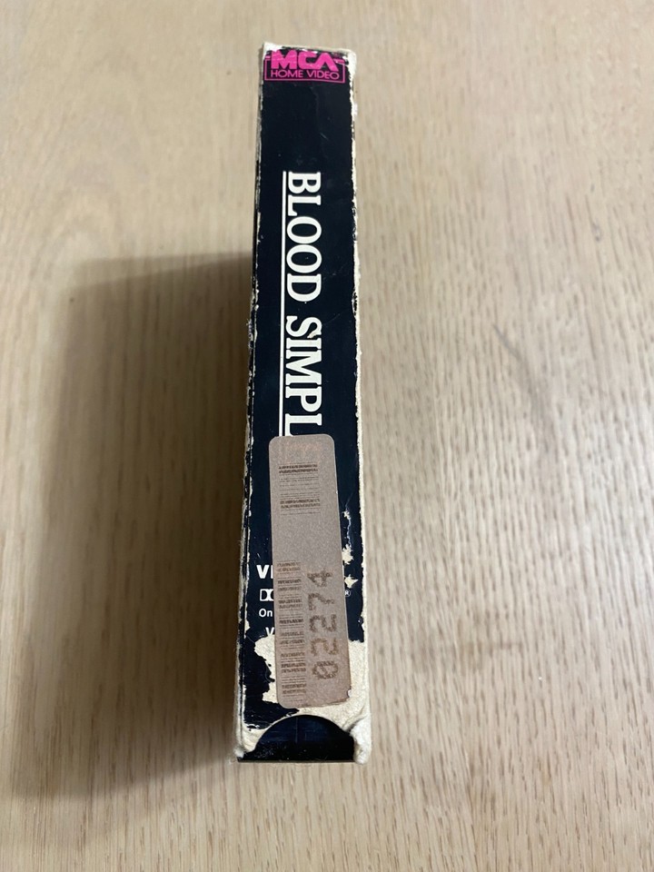 Blood Simple VHS 1983 80’s Thriller Classic Coen Brothers Horror MCA ...