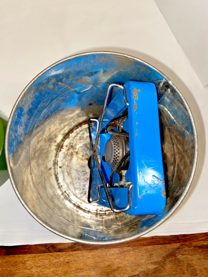 Vintage Blue Optimus Intl. 731 Gas Camping Stoves W/Travel Metal ...