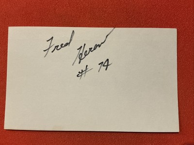 Fred Heron 🔥🔥NFL St. Louis Cardinals 🔥🔥 Autograph 🔥🔥 | eBay
