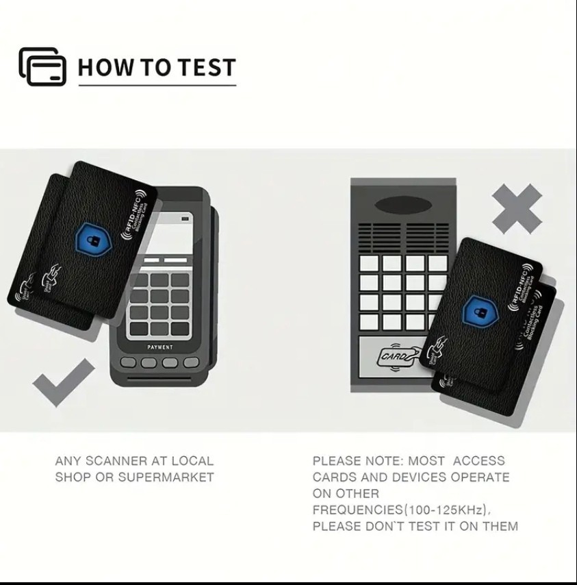 RFID Signal Blocking Cards. Credit & Debit Card Blocker Protector X 4 ...